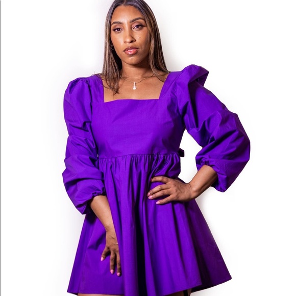 Beulah | Dresses | Sexy Open Back Dress Purple Color Beulah Brand All ...